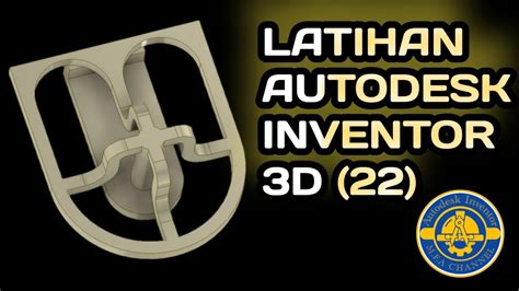 Latihan Autodesk Inventor 3d 22 M F Ainventor Autodeskinventor