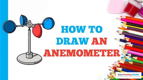 How To Draw An Anemometer Easy Step By Step Drawing Tutorial For Beginners Youtube