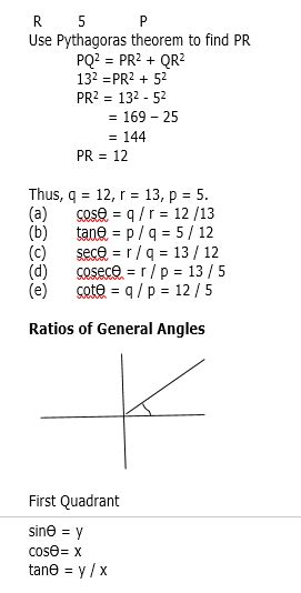 lesson note on trigonometric ratio further mathematics sss1 second