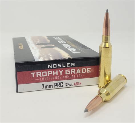 Nosler 7mm Prc Ammunition Trophy Grade Nos61239 175 Grain Long Range