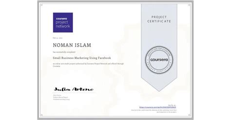 Noman Islam On Linkedin Completion Certificate For Small Business Marketing Using Facebook