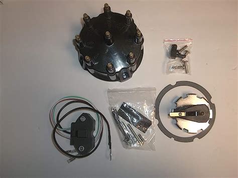 Amazon.com: Thunderbolt Distributor Cap and Trigger Wheel Rotor Kit with Gasket and Screws and ...