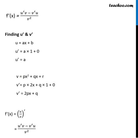 Misc 8 Find Derivative Ax B Px2 Qx R Class 11