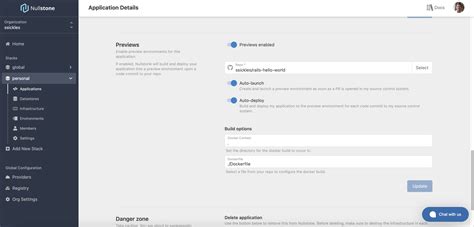 Preview Environments Setup Nullstone