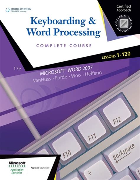 Keyboarding And Word Processing Complete Course Lessons 1 120 Rent