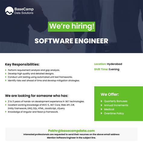 Base Camp Data Solutions On Linkedin Hiring Hyderabad Jobopening