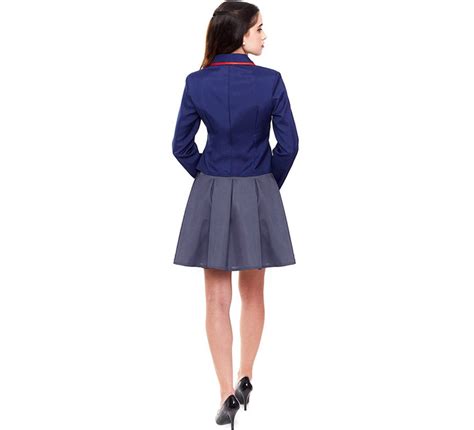 Disfraz De Colegiala Moderno Azul Para Mujer