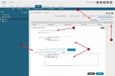 Cisco Apic New Certificate