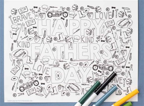 Fathers Day Coloring Printables