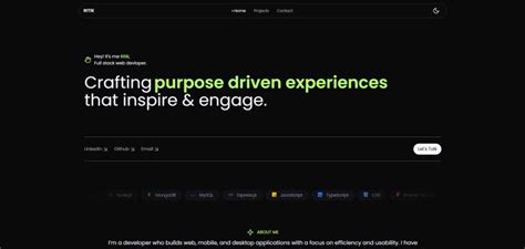 Webdevelopment React Tailwindcss Typescript Portfolio Opentowork Ritik Kashyap