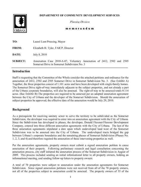 Fillable Online Laurel Lunt Prussing Mayor From Eliza City Of Urbana Fax Email Print Pdffiller