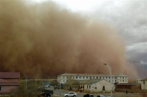 Dust Storm Hits Southern Mongolia World Cn