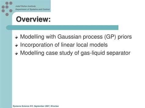 Ppt Gaussian Process Model Identification A Process Engineering
