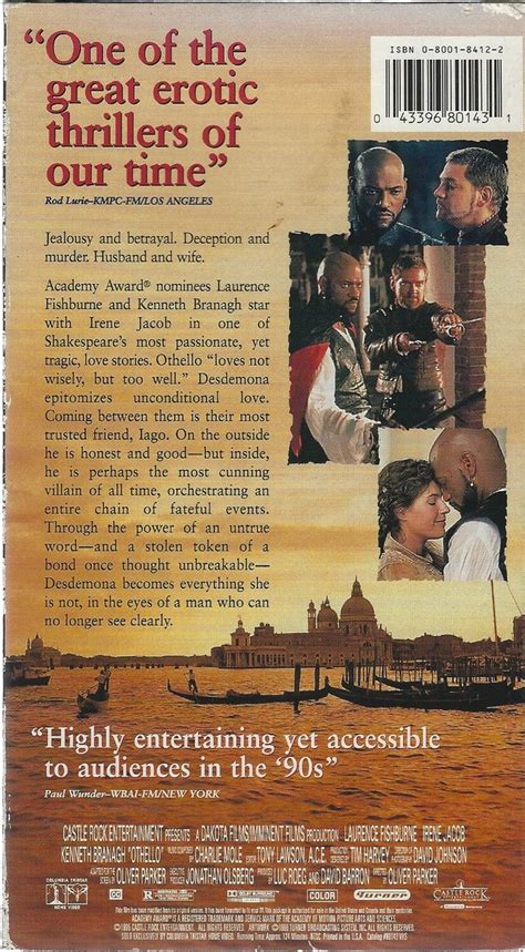 Irene Jacob Othello Othello Vintage Advert 1996 Ref Ad51297 The