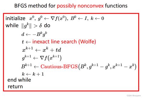 无约束优化：hessian Free Optimization 拟牛顿类算法（bfgs，l Bfgs） Csdn博客
