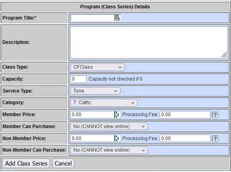 How To Create A Program Class Series ShapeNetSoftware Knowledge Base