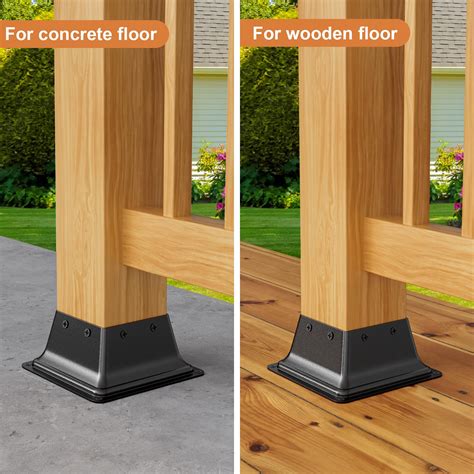 Fmhotu 4x4 Post Base 2pcs Internal 36x36 Heavy Duty