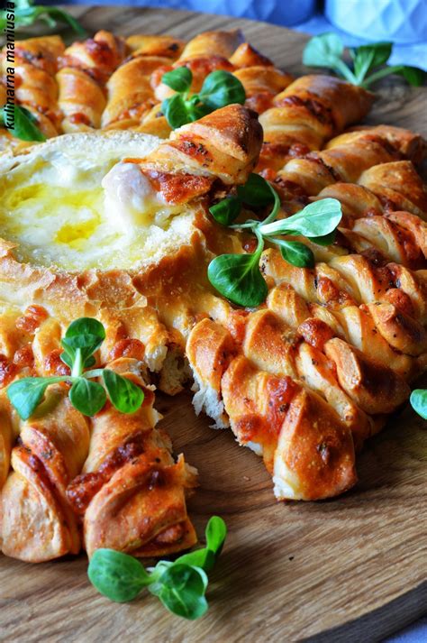 Słoneczko Z Ciasta Na Pizzę Z Serem Camembert