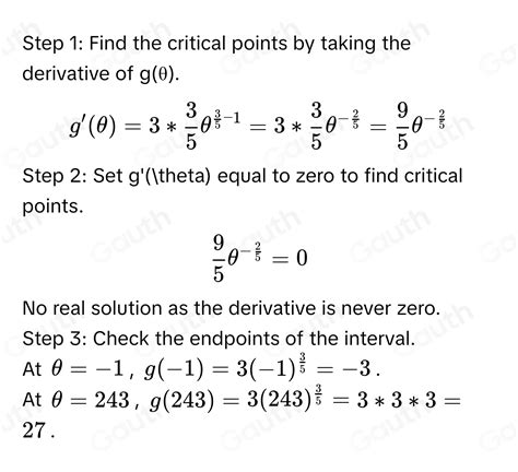 Solved Find The Functions Absolute Maximum And Minimum Values And Say
