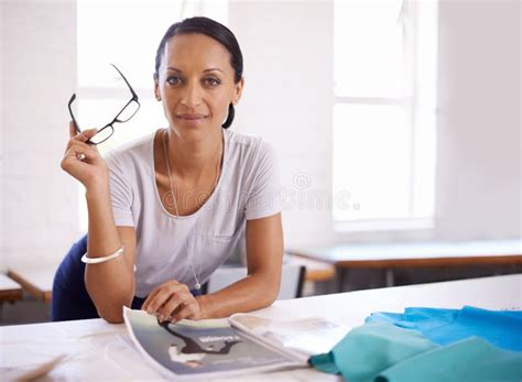 Shes The Head Of The Fashion World A Young Fashion Designer At Work