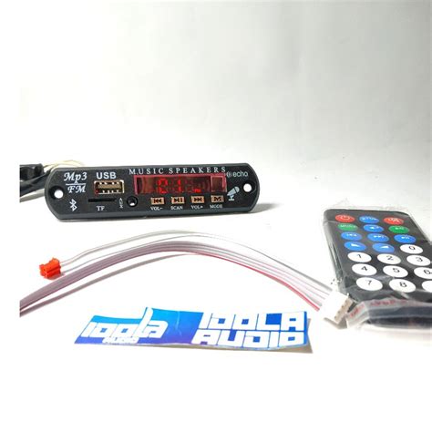 Jual Kit Modul Mp3 Bluetooth 2 Socket Modul Bluetooth Mp3 Usb Fm Radio Shopee Indonesia