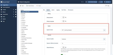 how to enable caching in joomla 4 0 inmotion hosting