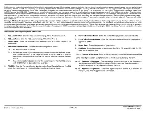 Form Sams 1117 Fill Out Sign Online And Download Fillable Pdf