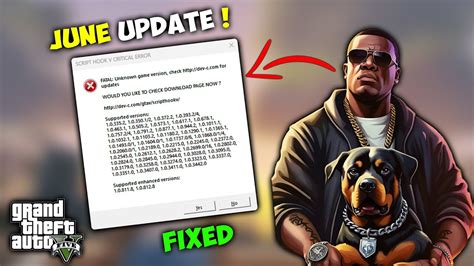 How To Fix Script Hook V Critical Error In Gta 5 June 2025 Update