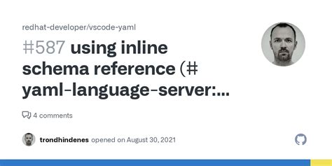 Using Inline Schema Reference Yaml Language Server Schema Seems To Not Support Relative