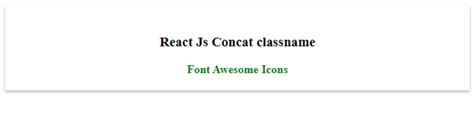 React Js Concat Classname