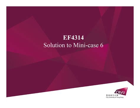 Solution To Mini Case 6 Warning Tt Undefined Function 32 Ef Solution To Mini Case This Is