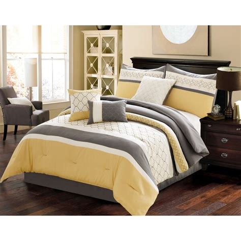 Yellow Gray Comforter Wayfair