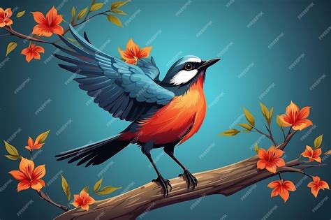 Premium Photo A Beautiful Bird Vector Art Workbird Vector Illastration