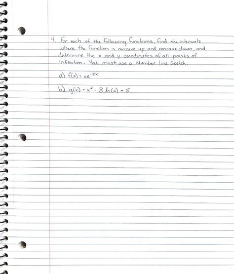 solved 4 for each of the following functions find the