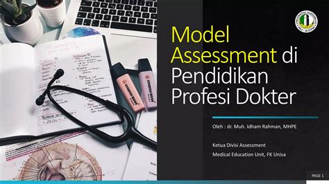 Model Assessment Di Pendidikan Profesi Dokterpdf