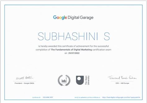 Subhashini S On Linkedin I Am Happy To Share That I Have Completed