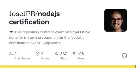 github josejpr nodejs certification 🎓 this repository contains