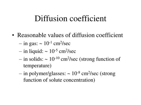 PPT 高等輸送二 質傳 Lecture 4 Diffusion coefficient PowerPoint Presentation ID 6444263
