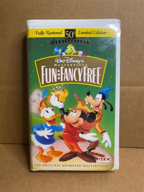Fun And Fancy Free Vhs 1997 Disney 50th Anniversary Clamshell £364