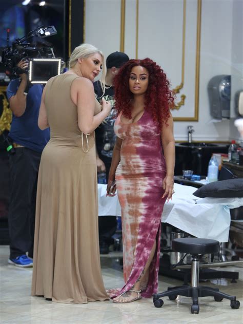 Photo Exclusif Blac Chyna Enceinte Sur Le Tournage De Son Tv