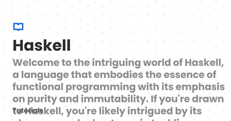 Haskell Tutorials