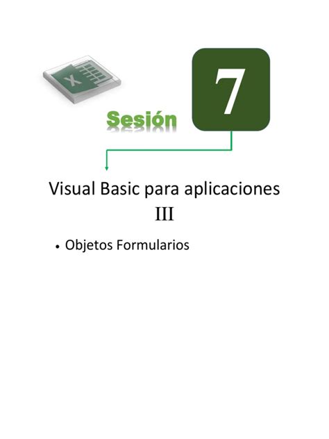 formularios vba excel pdf visual basic para aplicaciones