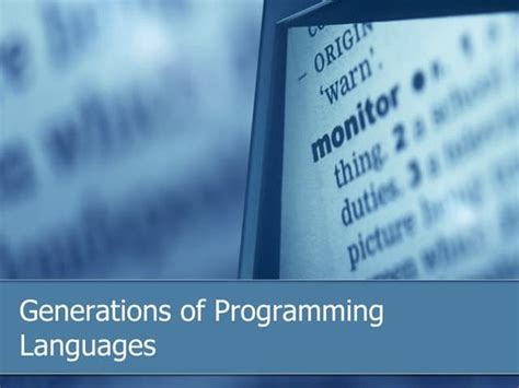Generation Of Programming Language Pptx