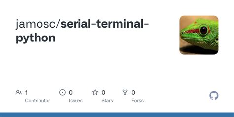 GitHub Jamosc Serial Terminal Python