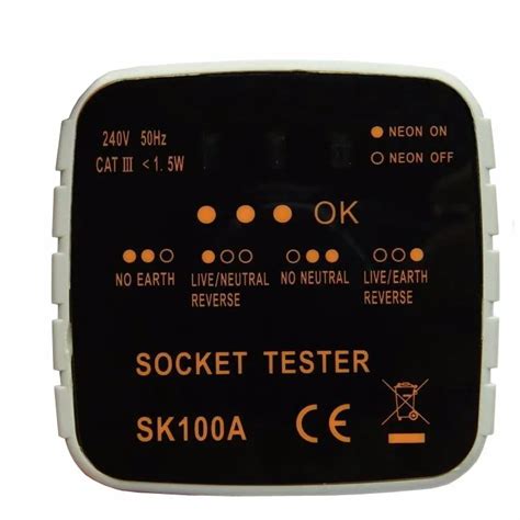 Electronic Measuring Socket Tester 2 Pin Receptacle Test Home