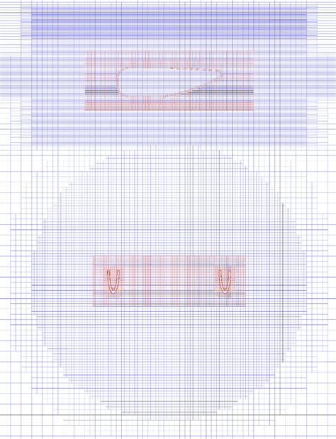 Rendering Of Computational Mesh At Symmetry Plane Overset Domain
