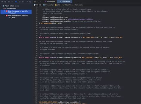 Error In Uistackviewh Use Of Und Apple Developer Forums