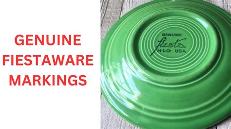 Does All Fiestaware Have Markings Complete Guide