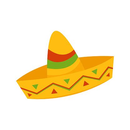 Mexican Hat Icon Vector Mexican Hat Logo Design Stock Illustration