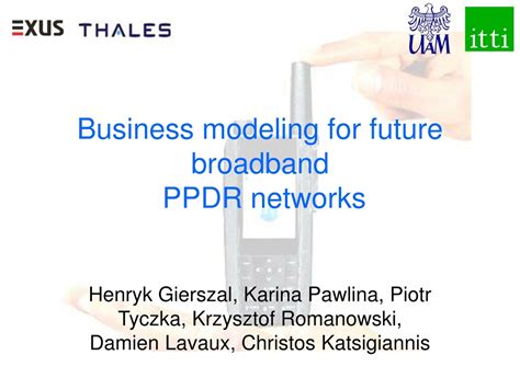 Ppt Business Modeling For Future Broadband Ppdr Networks Powerpoint